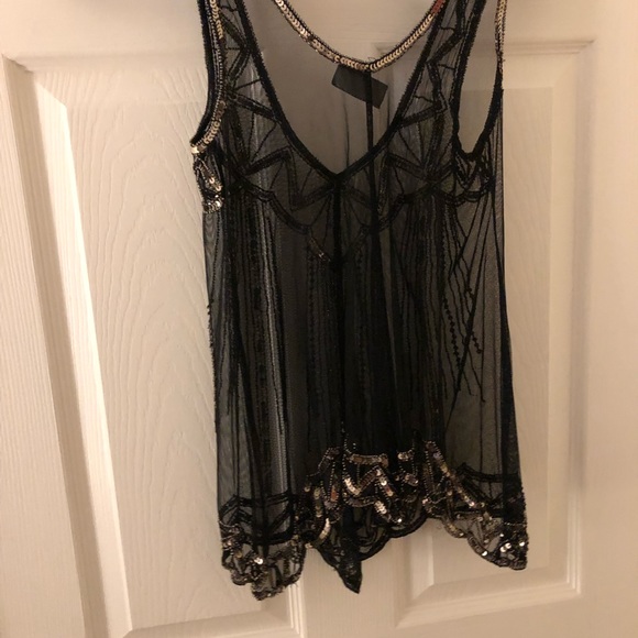 Lipsy | Tops | Lipsy London Beaded And Sequined Top | Poshmark